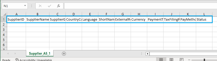 Generating CSV templates